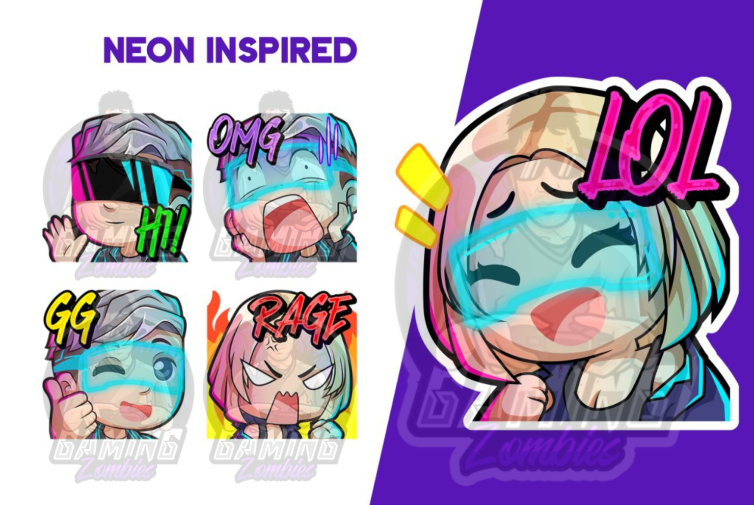 Dark Inspired Emote Pack - Emotes Store