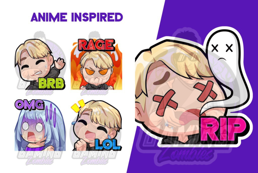 Anime Inspired Emote Pack - Emotes Store