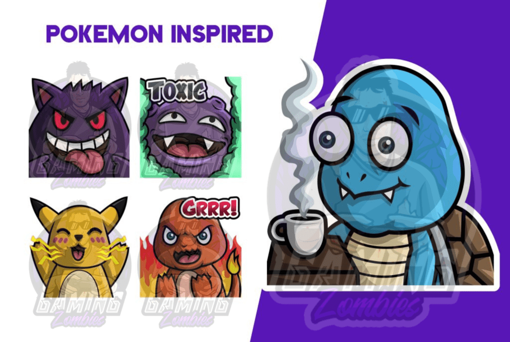 Pokemon Inspired Emote Pack - Emotes Store